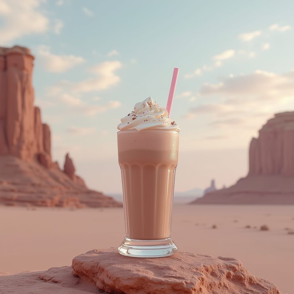 Milkshake - Dreamy Desert Oasis with Chocolate Milkshake