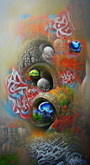 Graffiti Melting Ying Yang, intricately detailed hyperdetailed Zdzisław ...