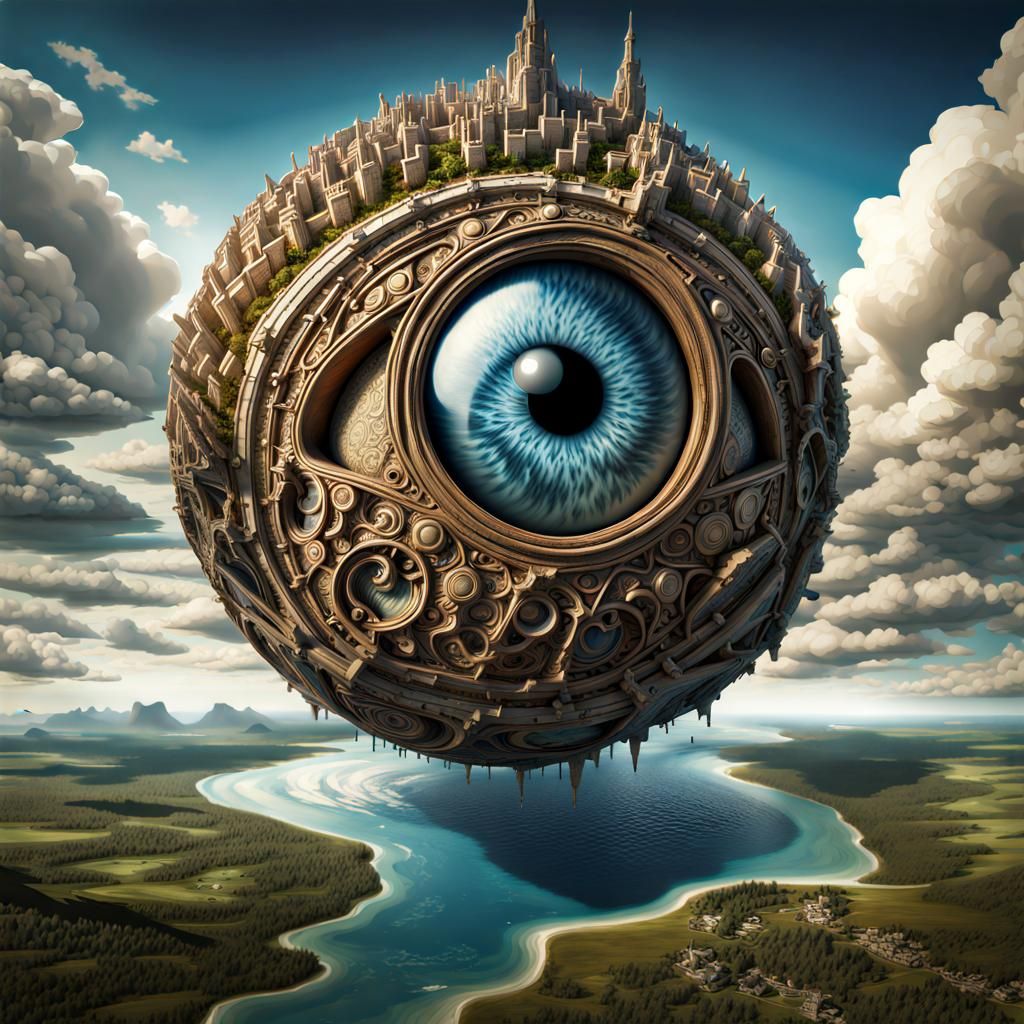 The eye of the world photorealistic intricately detailed HDR detailed ...