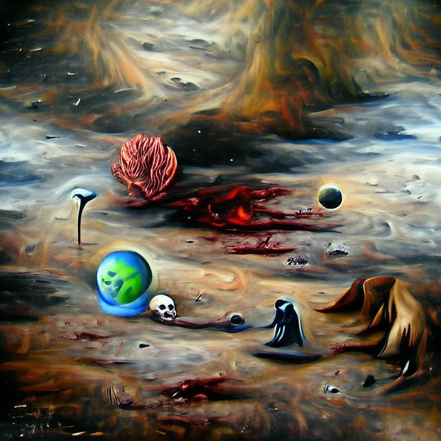 Death of a Planet - AI Generated Artwork - NightCafe Creator
