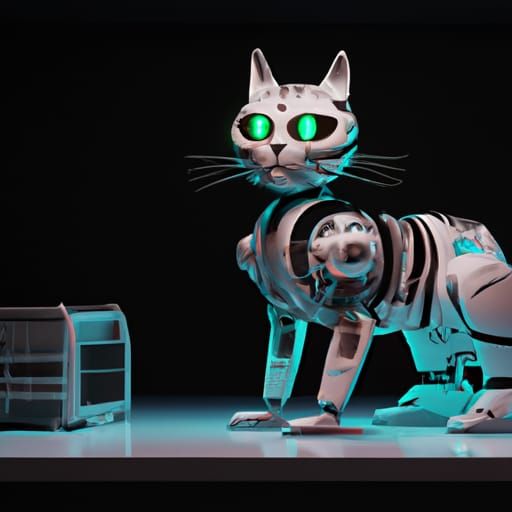 Robo cat - AI Generated Artwork - NightCafe Creator