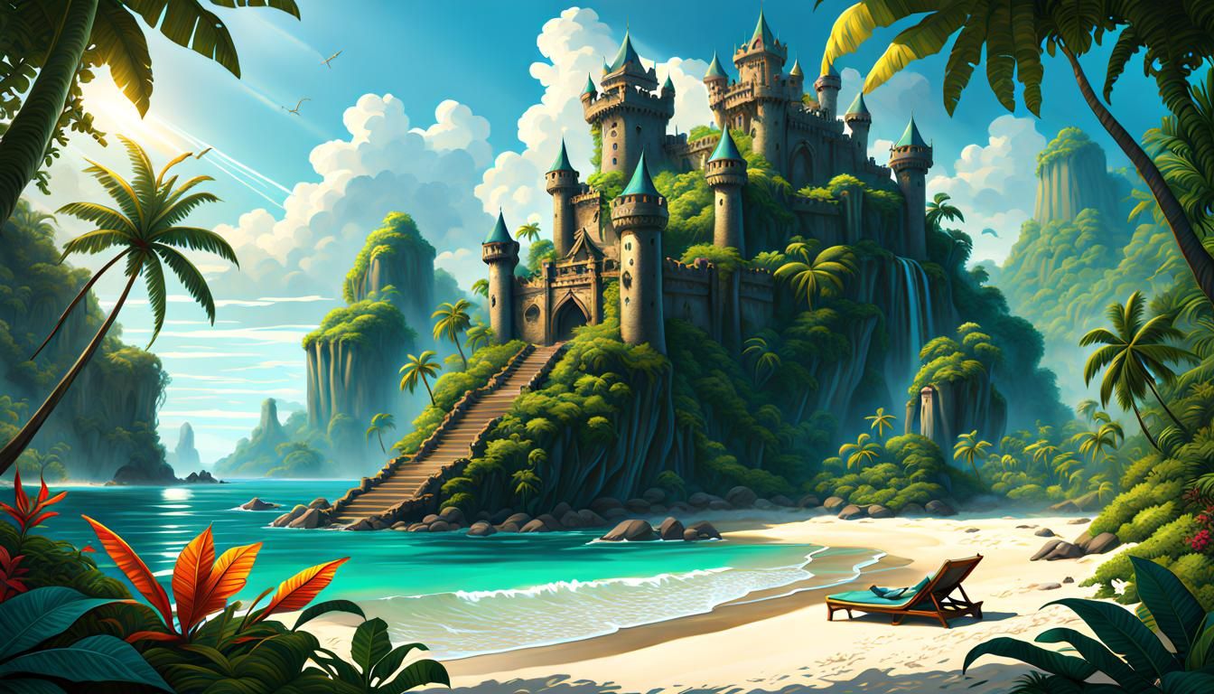 Summer Isles - AI Generated Artwork - NightCafe Creator