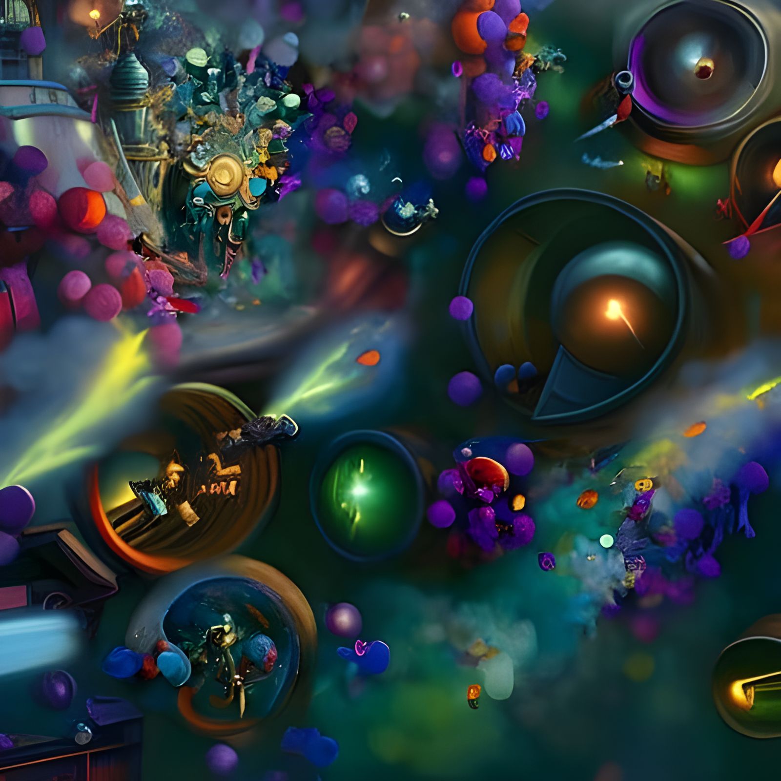 Modern Rome; An ornate industrial city, tall arches, victorian ...