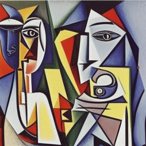 Contemporary composers by Picasso - AI Generated Artwork - NightCafe Creator