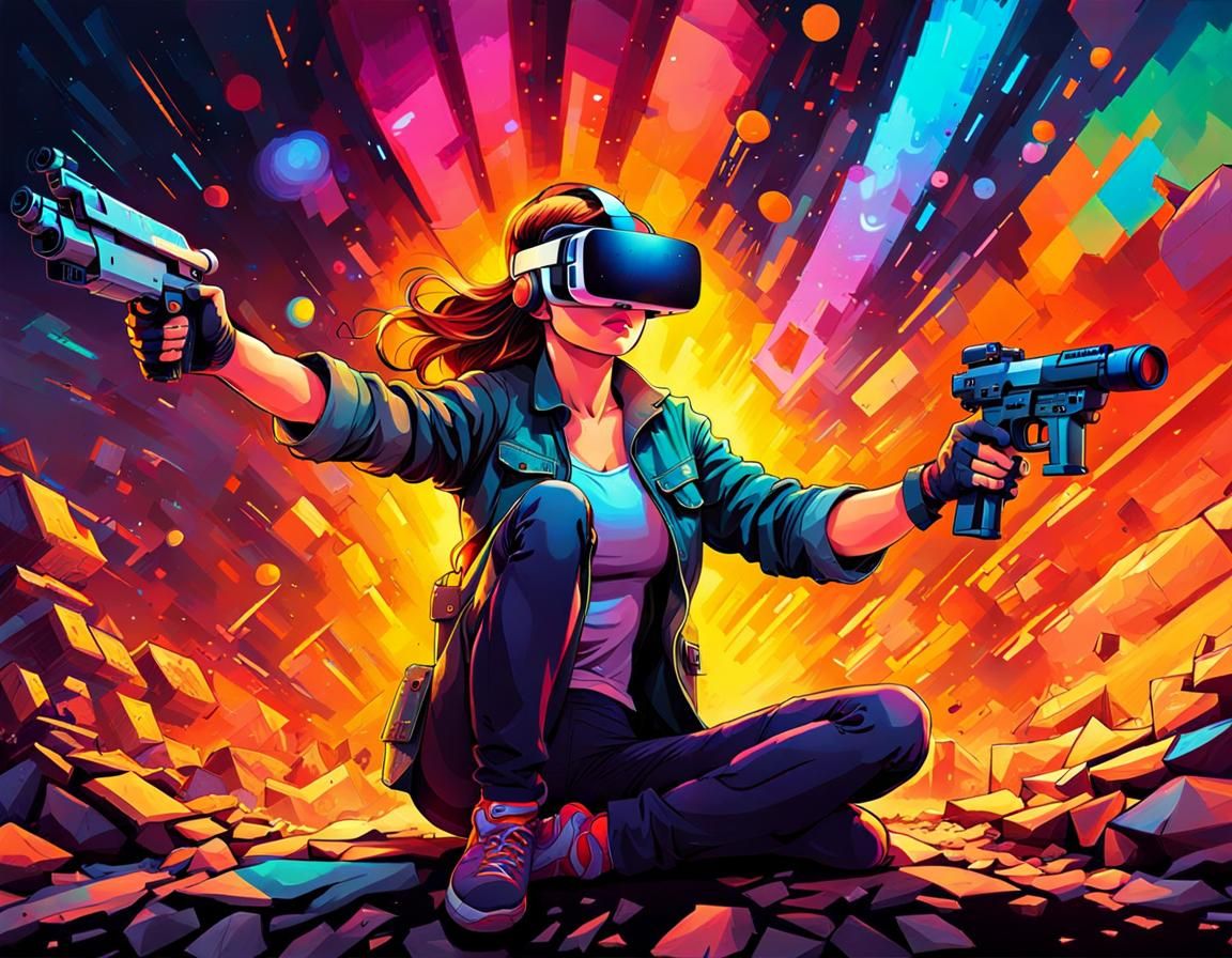 VR-Girl - AI Generated Artwork - NightCafe Creator