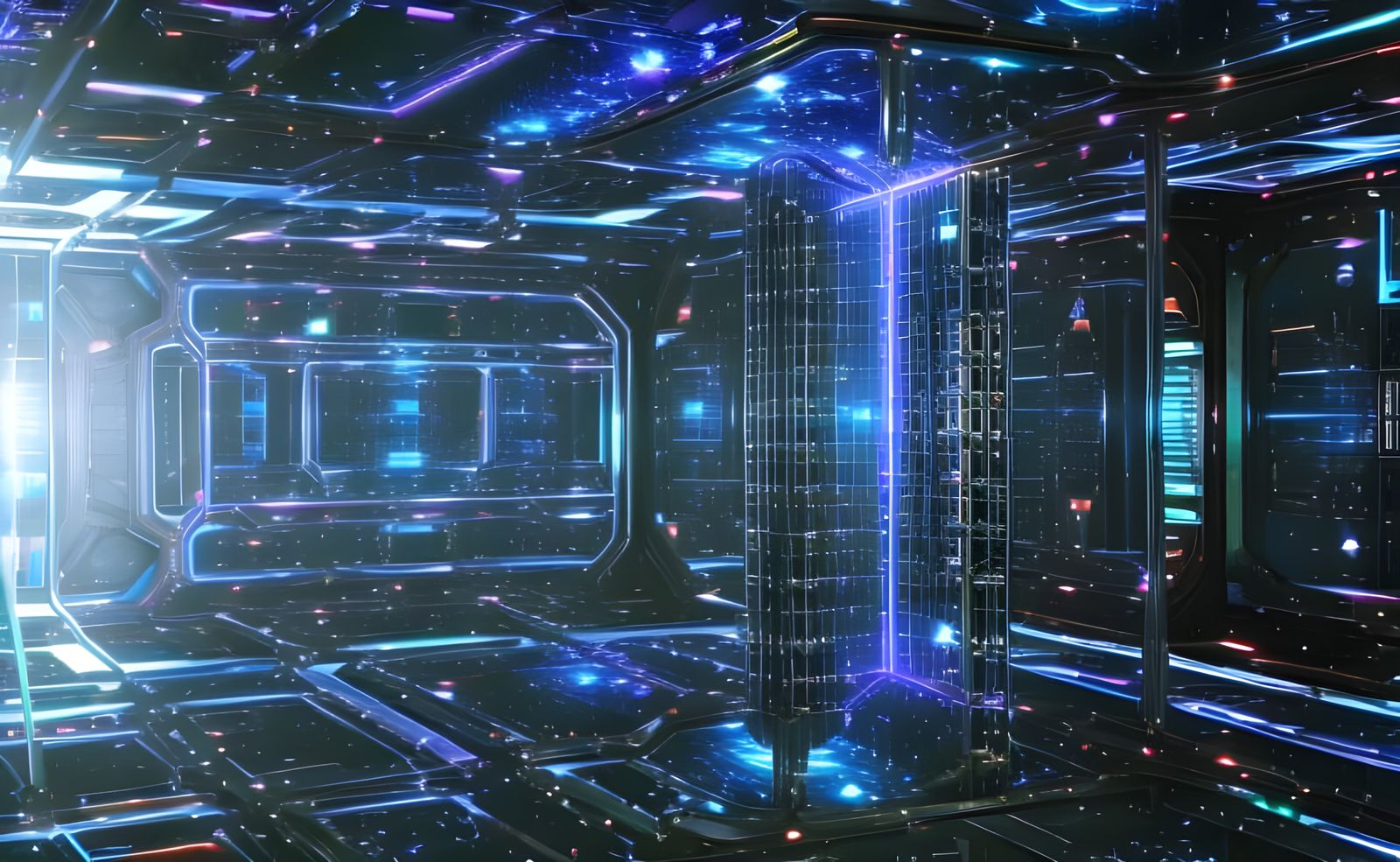 Matrix MainFrame SpaceCraft - AI Generated Artwork - NightCafe Creator