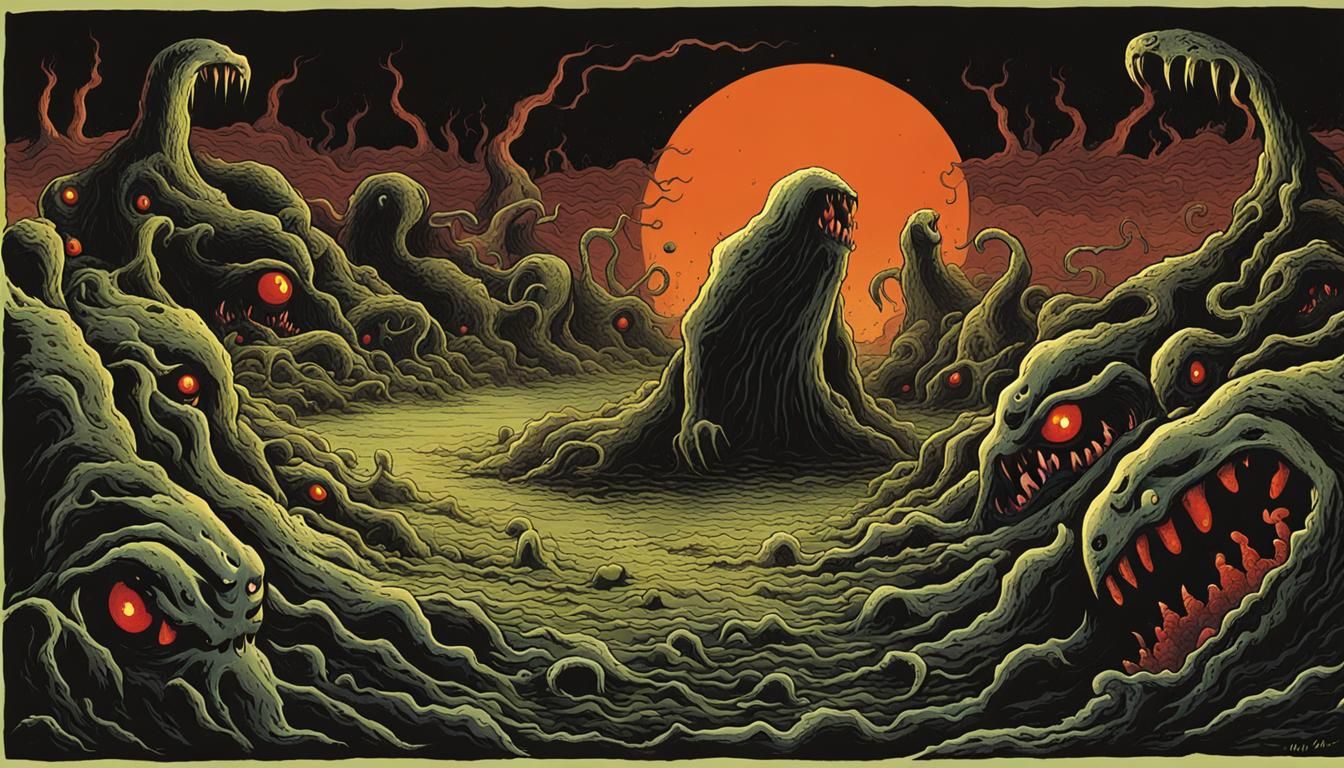 shadow monsters from...somewhere scary. - AI Generated Artwork ...