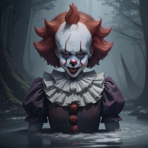cute pennywise - AI Generated Artwork - NightCafe Creator