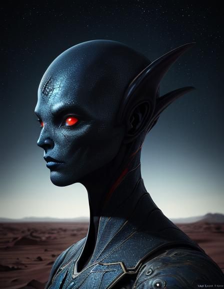 alien portrait - AI Generated Artwork - NightCafe Creator