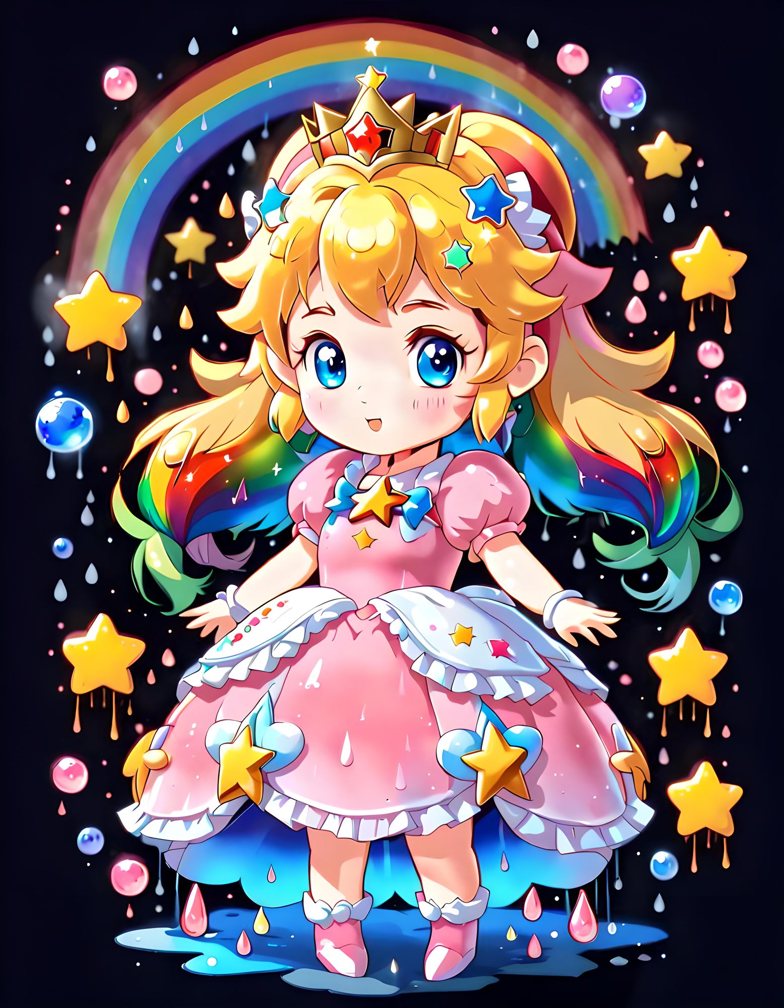 Little Princess Peach (Animation) - AI Generated Artwork - NightCafe ...
