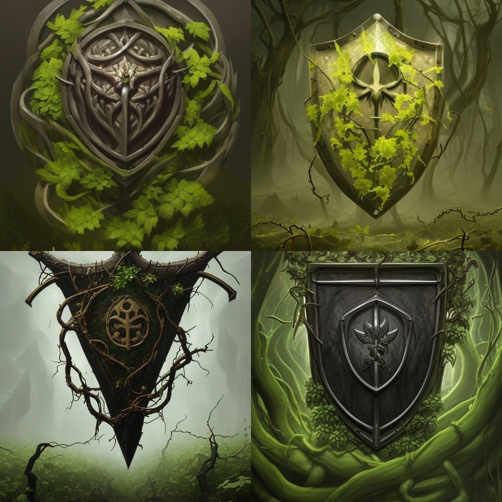 Druidic Shields #8 - AI Generated Artwork - NightCafe Creator