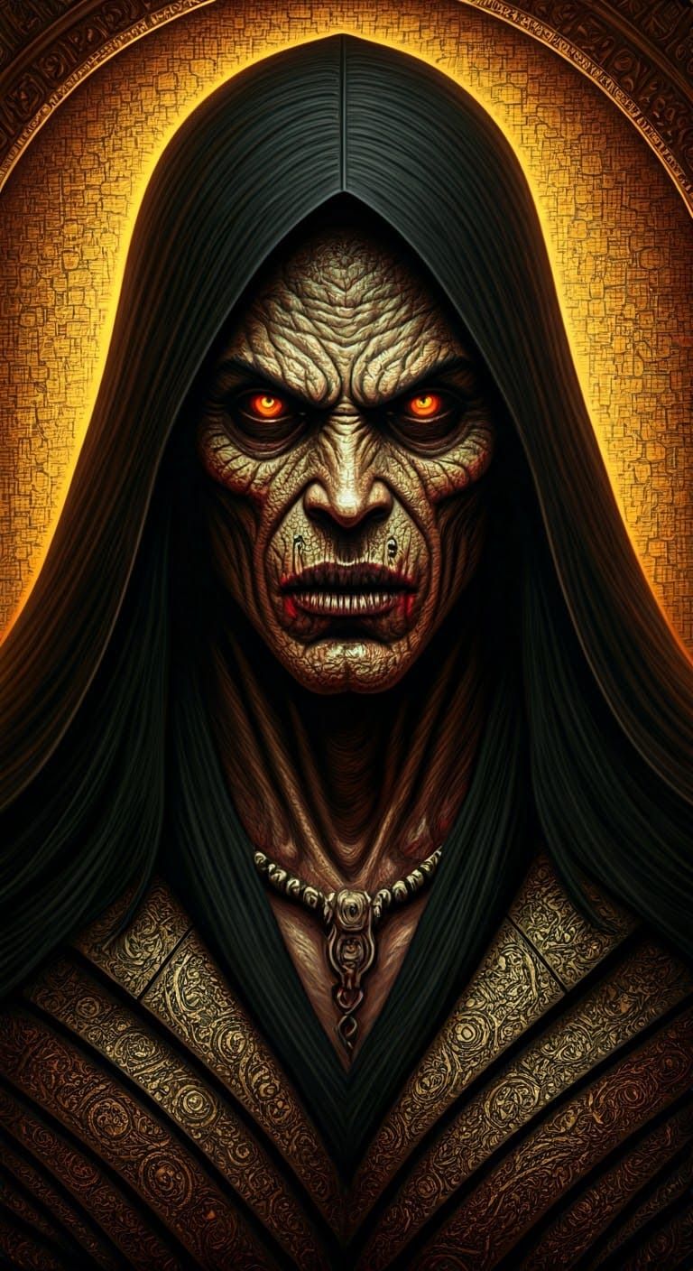 "Den from vipers,Evil,The boogeyman." Horror mixed media Harlem ...