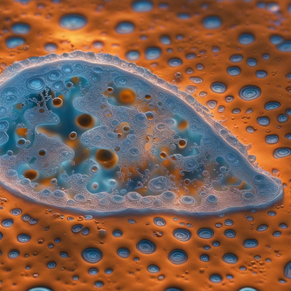 amoeba, art by James Cameron, Ridley Scott, RTX enhanced CGI render ...