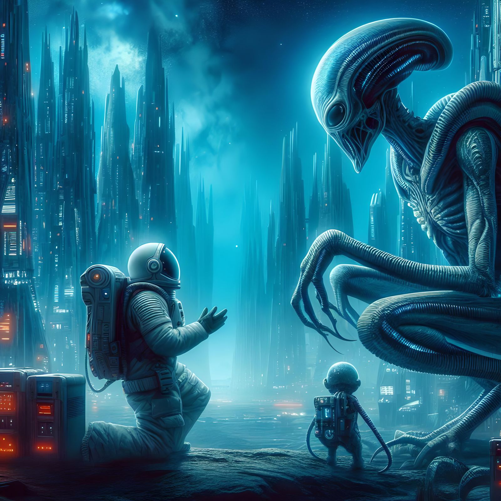 Alien Worlds - AI Generated Artwork - NightCafe Creator