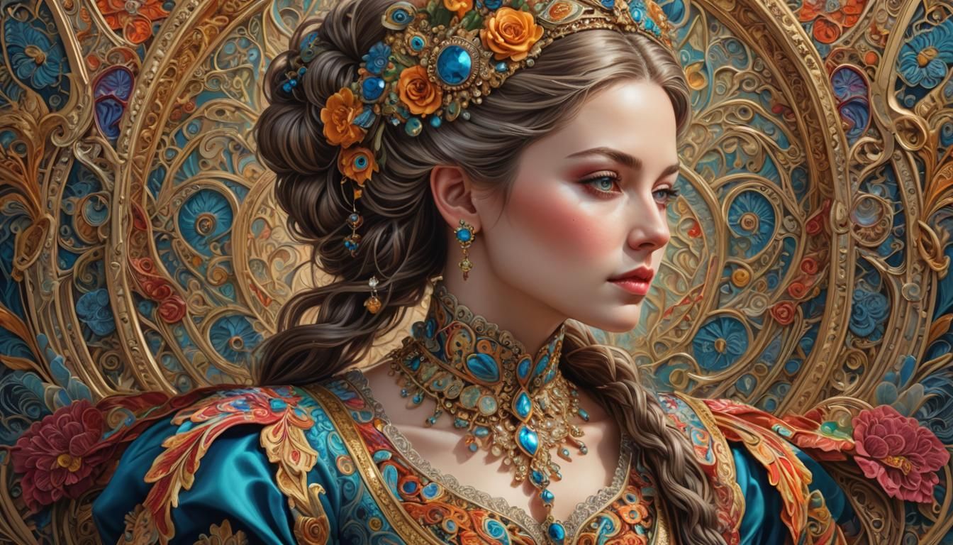 the portrait of a lady - AI Generated Artwork - NightCafe Creator