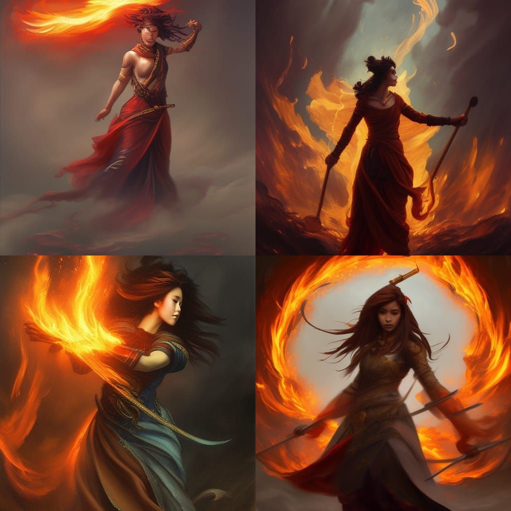 Fire Bender - AI Generated Artwork - NightCafe Creator