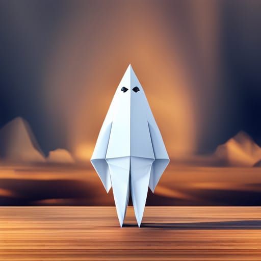 Origami ghost had to be less provocative for sure - AI Generated ...