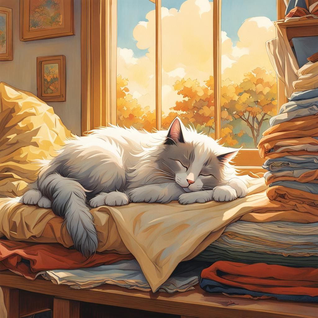 Taking a nap - AI Generated Artwork - NightCafe Creator