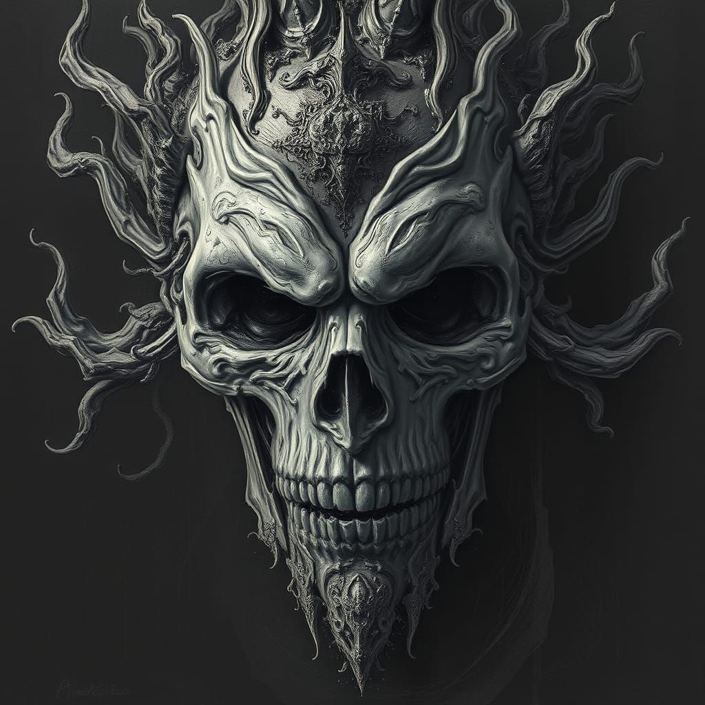 Birth of the Abscess - Surreal, Intricate Ashen Face Reveals...