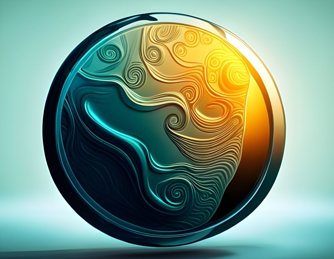 Coin of Swirls - AI Generated Artwork - NightCafe Creator