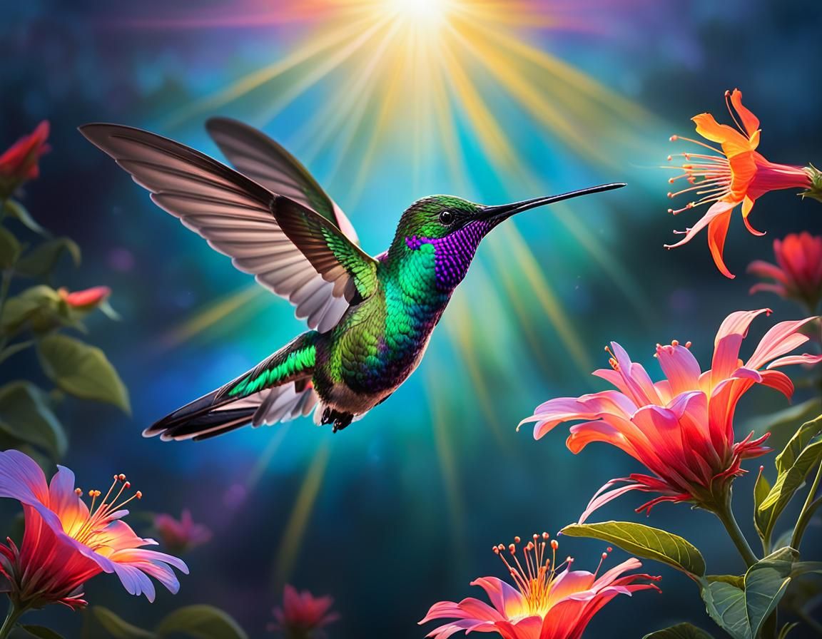 Hummingbird - AI Generated Artwork - NightCafe Creator