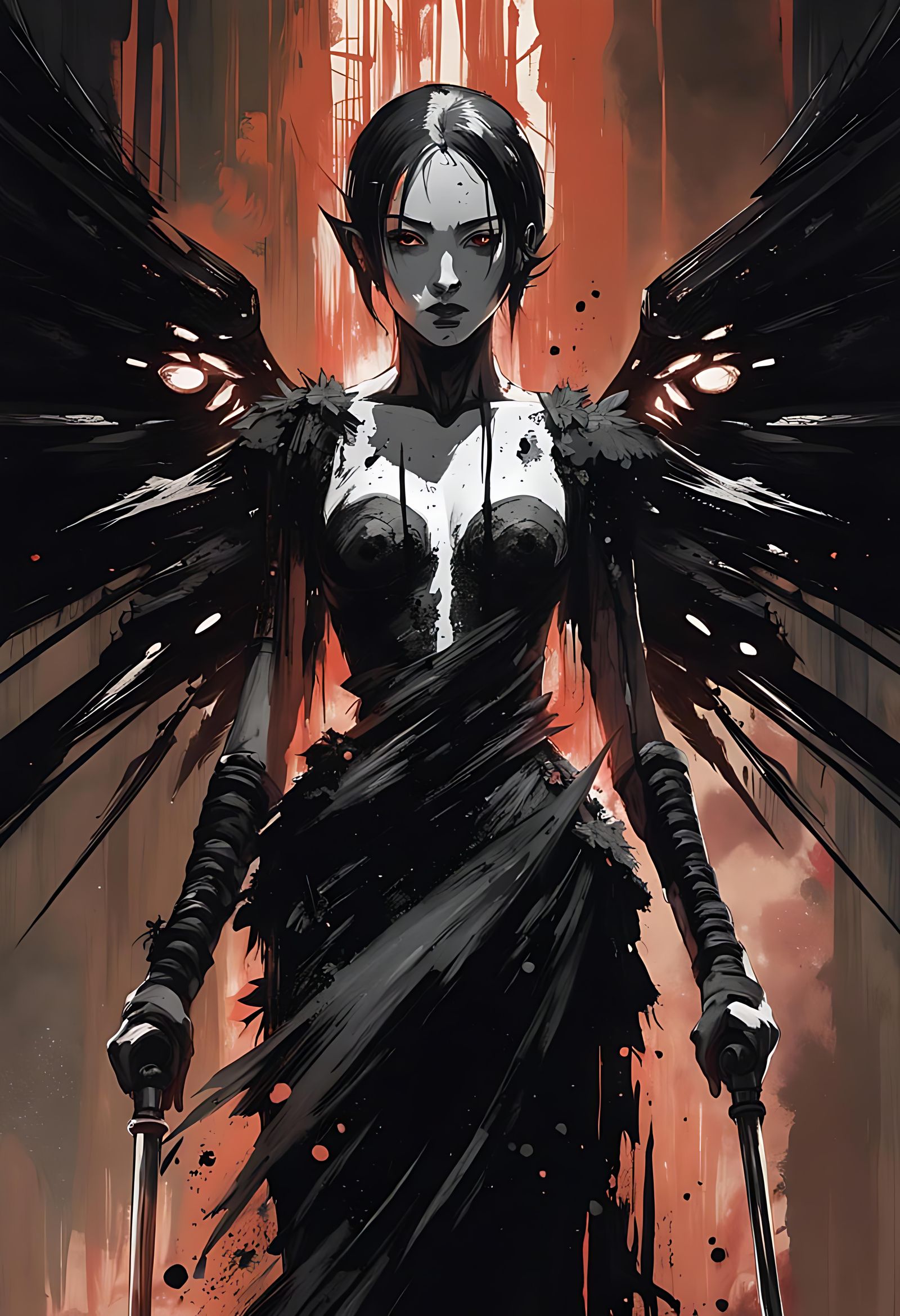 Vengeance in slashes - AI Generated Artwork - NightCafe Creator