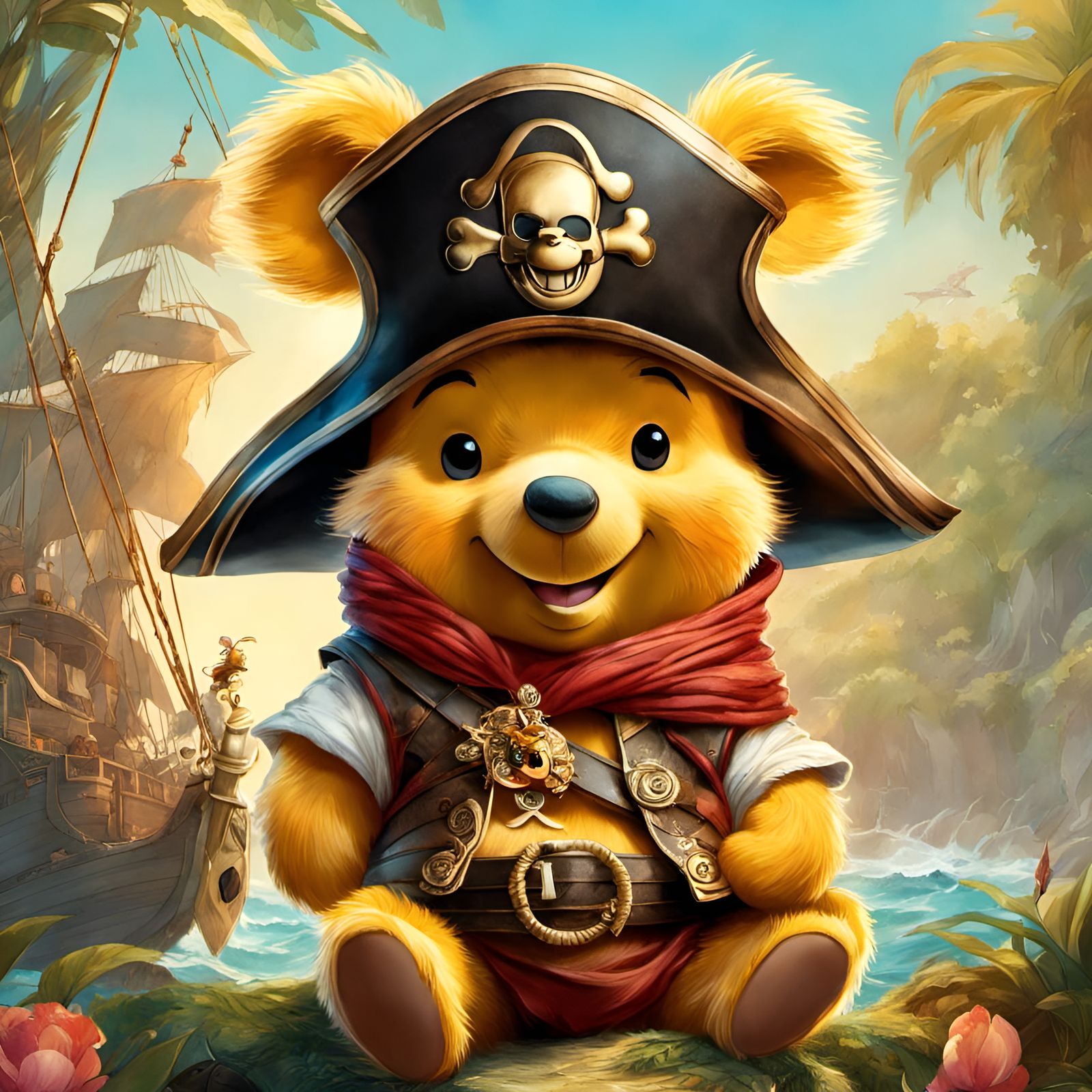 Winnie the Poohrate - AI Generated Artwork - NightCafe Creator