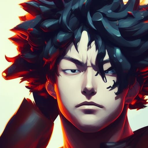 Izuku Todoroki - AI Generated Artwork - NightCafe Creator