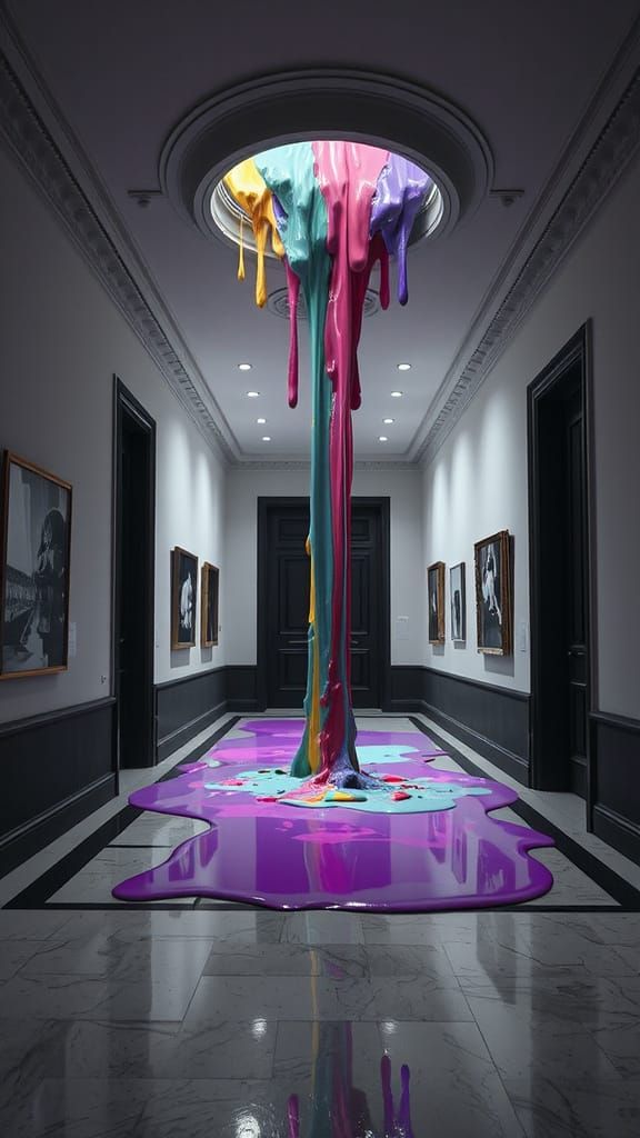 Drippin' V - Surreal Gallery in a Downpour of Color