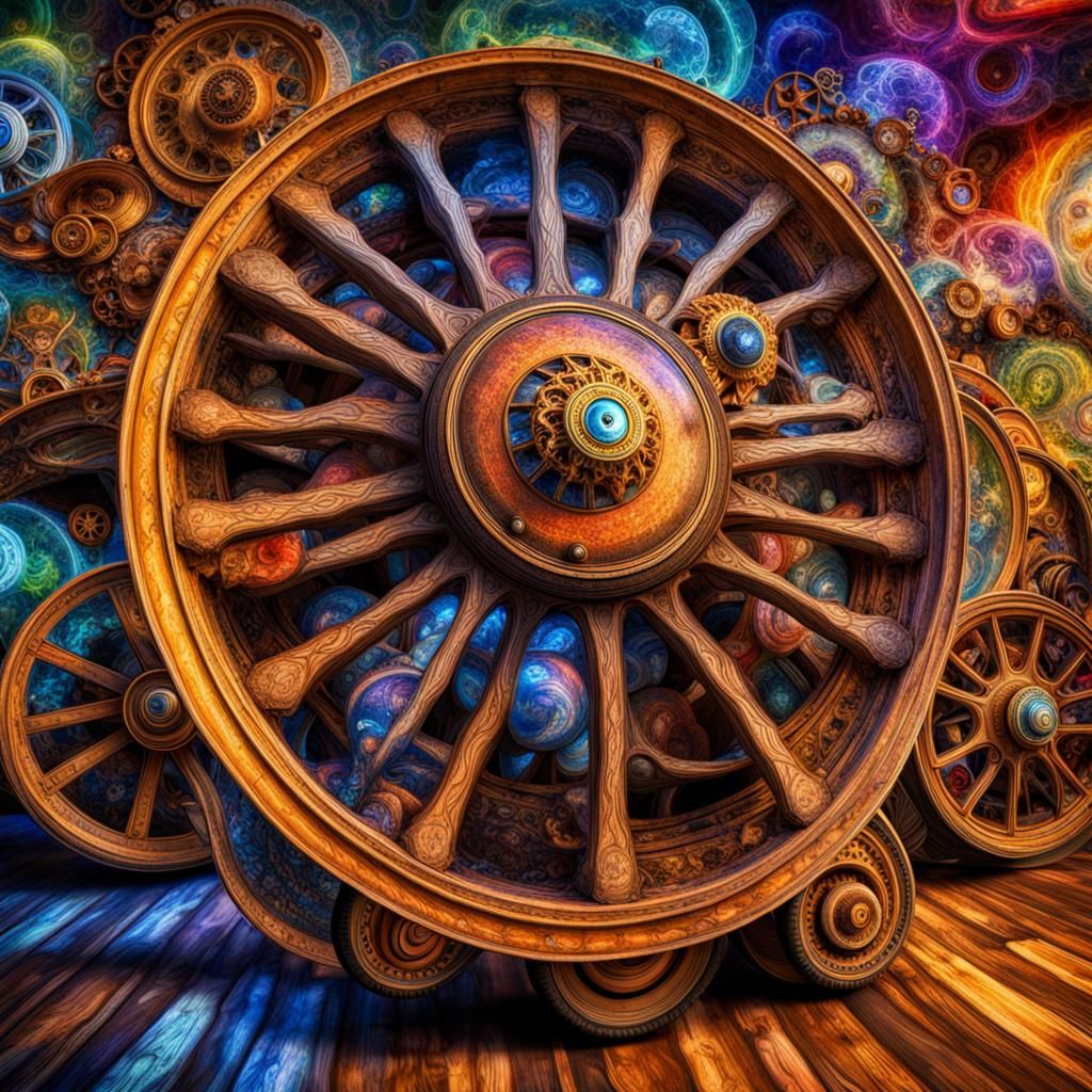 Wheels on Wheels - AI Generated Artwork - NightCafe Creator