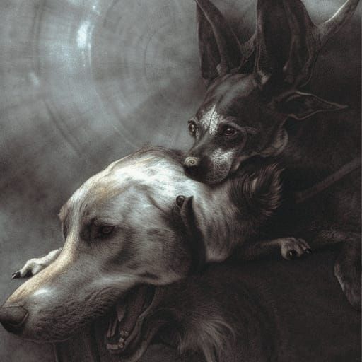 Cute Hell Hounds - AI Generated Artwork - NightCafe Creator