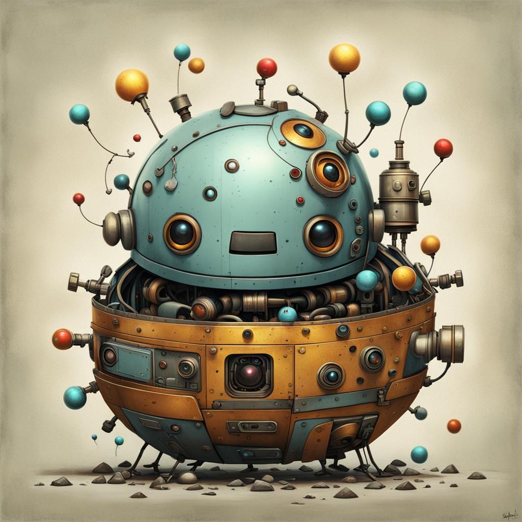 adorable robot by Brian Despain and Greg Simkins and Kenny Scharf ...