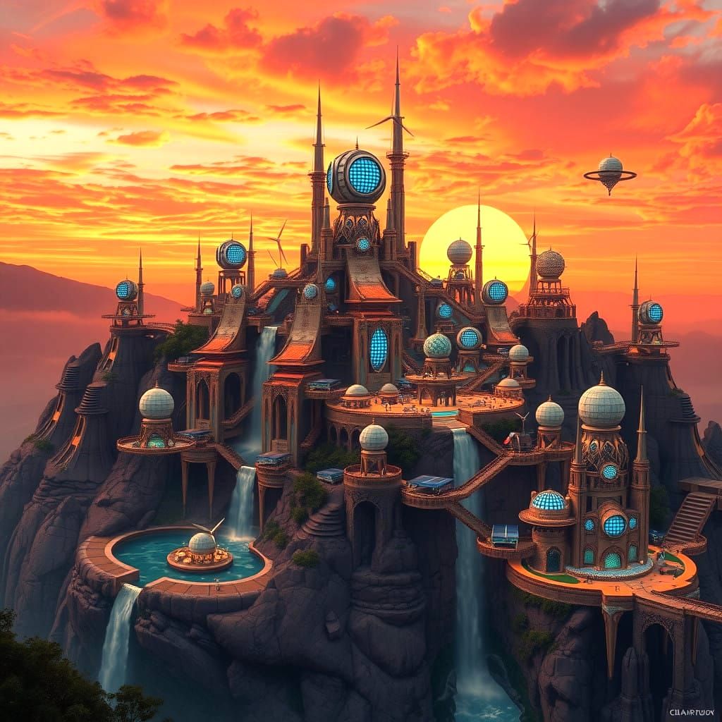 Solarpunk Utopian Alien Colony v3 - Solarpunk Utopian Alien ...