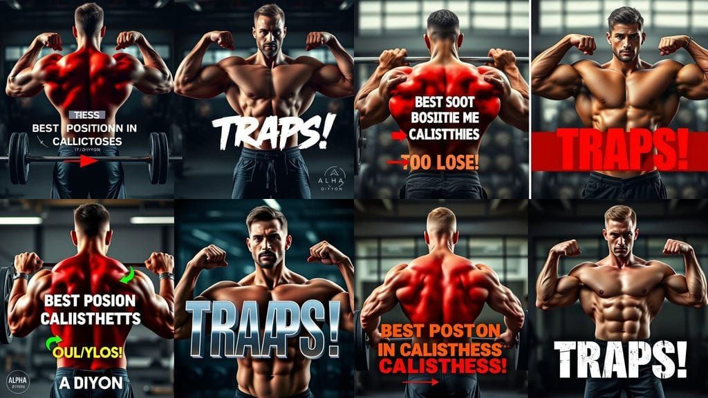 Muscular Man Demonstrates Barbell Shrug Form in Dy... - AI Art