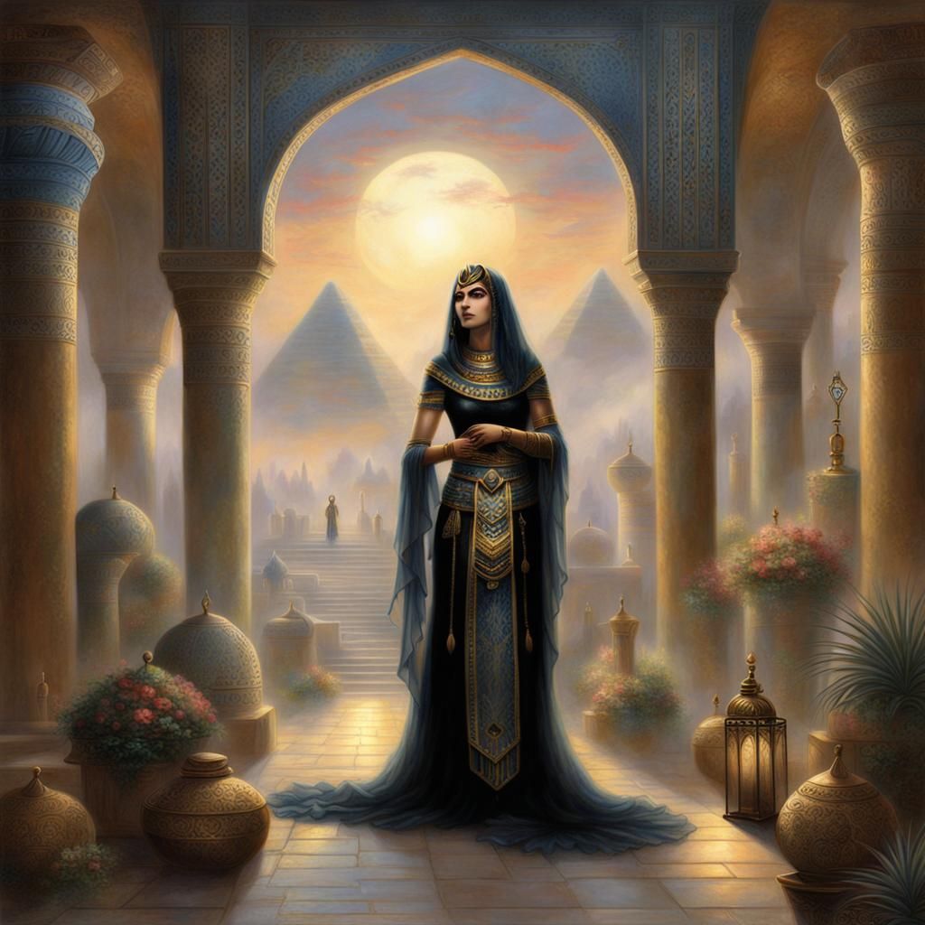 gothic egyptian woman - AI Generated Artwork - NightCafe Creator