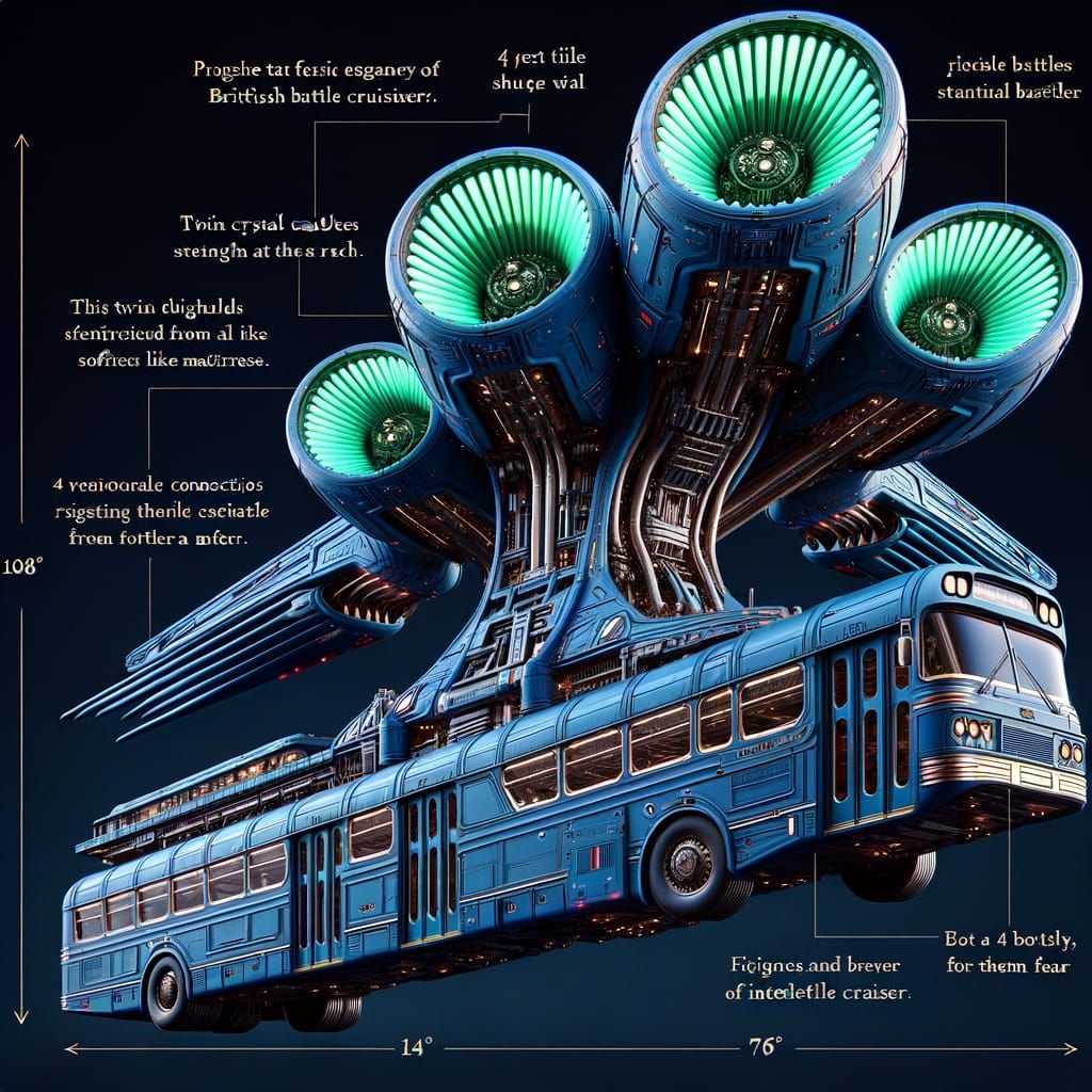 Far Out Surreal Starship Bus Design