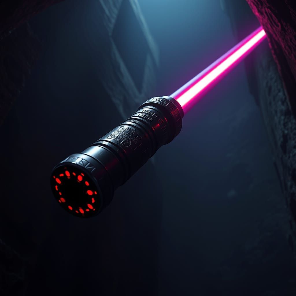 Ancient Sith Lightsaber Levitates in Tomb of Dark ... - AI Art