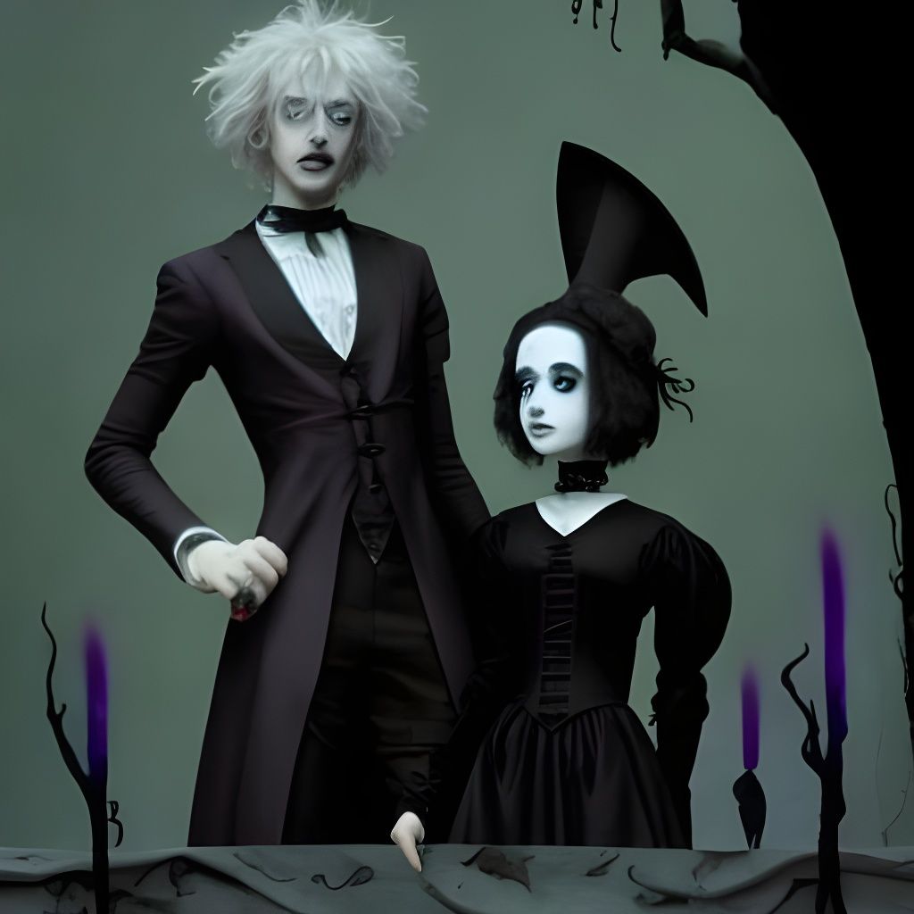 Achilles Mortimer Tim Burton gothic art synesthesia mysterious dark ...