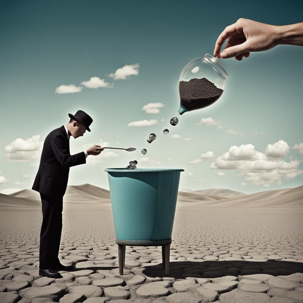 Getting your fill of it/surrealist photo - AI Generated Artwork - NightCafe Creator