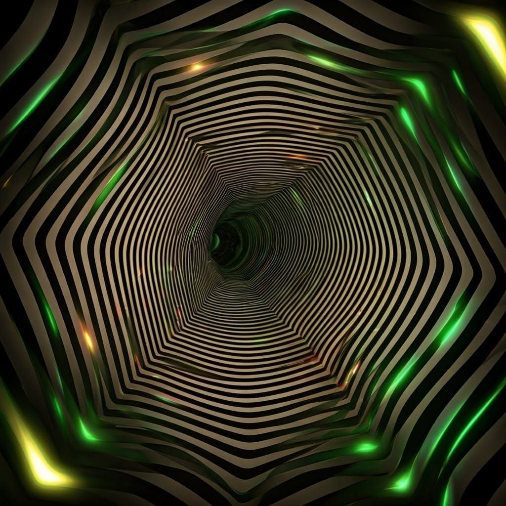 "An optical illusion artwork inspired by the masters of kinetic art ...