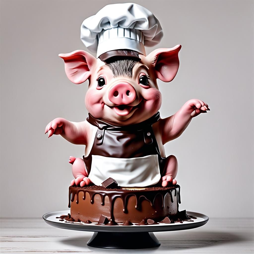 Chef Piglet Delight - AI Generated Artwork - NightCafe Creator