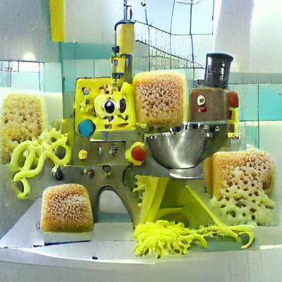 Sponge machine - AI Generated Artwork - NightCafe Creator