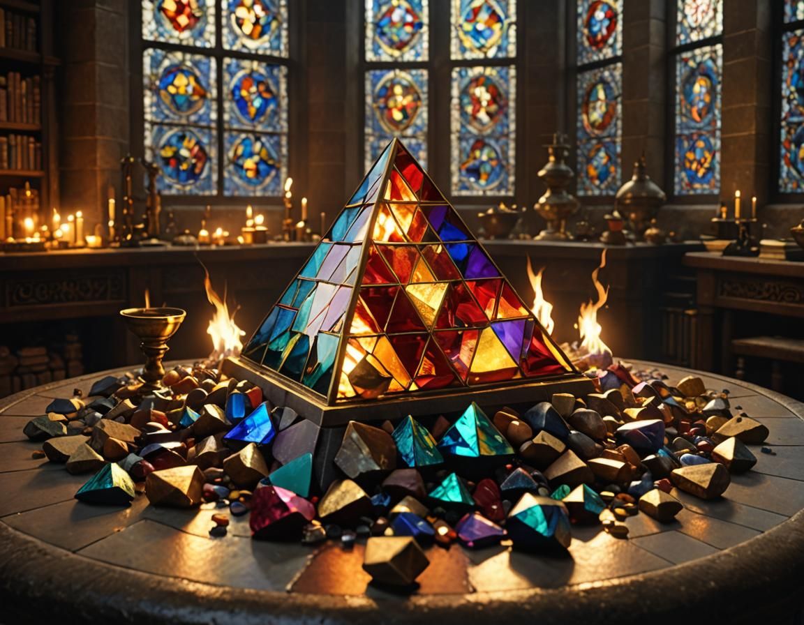 Philosopher's Pyramidal Stone - AI Generated Artwork - NightCafe Creator