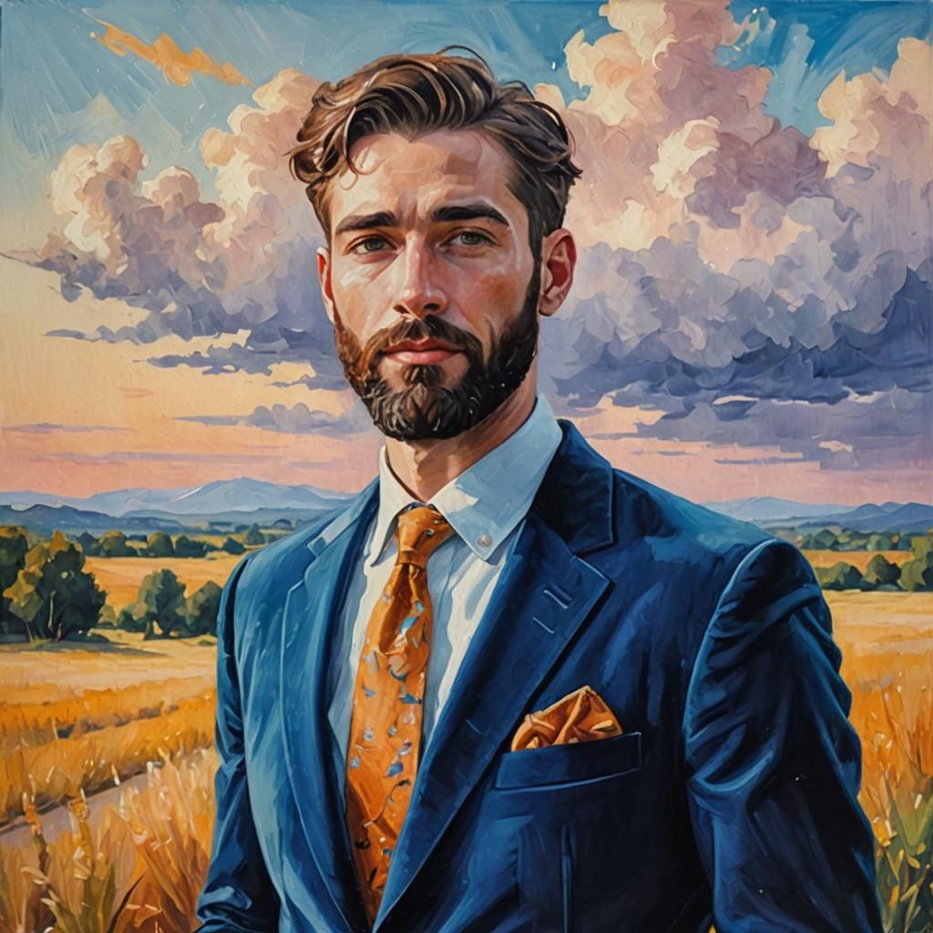 Charles Doyle, a lovely gentleman with brown hair and beard, wearing a ...