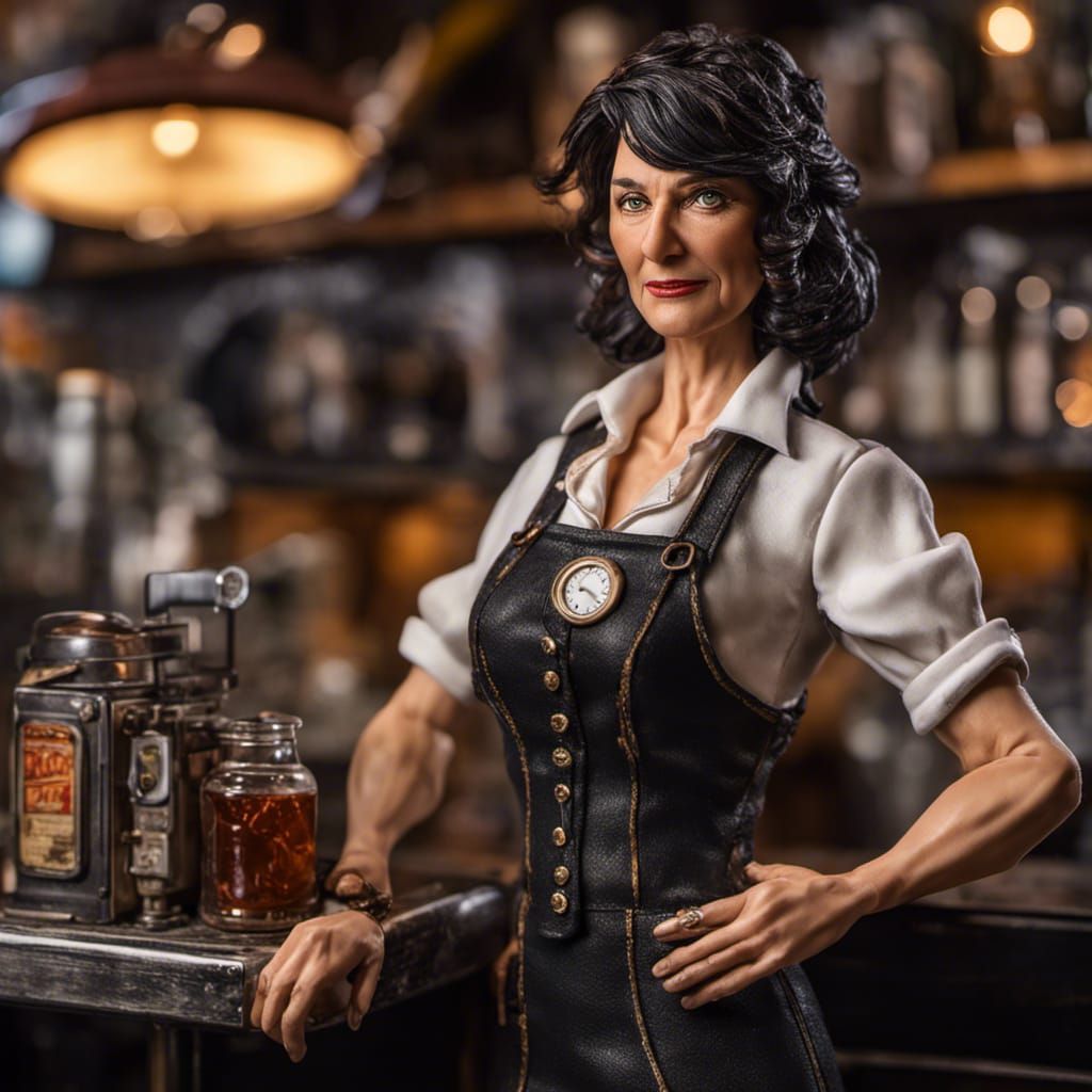 Ma, Diner Wench Extraordinaire - AI Generated Artwork - NightCafe Creator