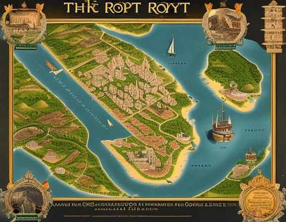 Map of Port Royal - AI Generated Artwork - NightCafe Creator