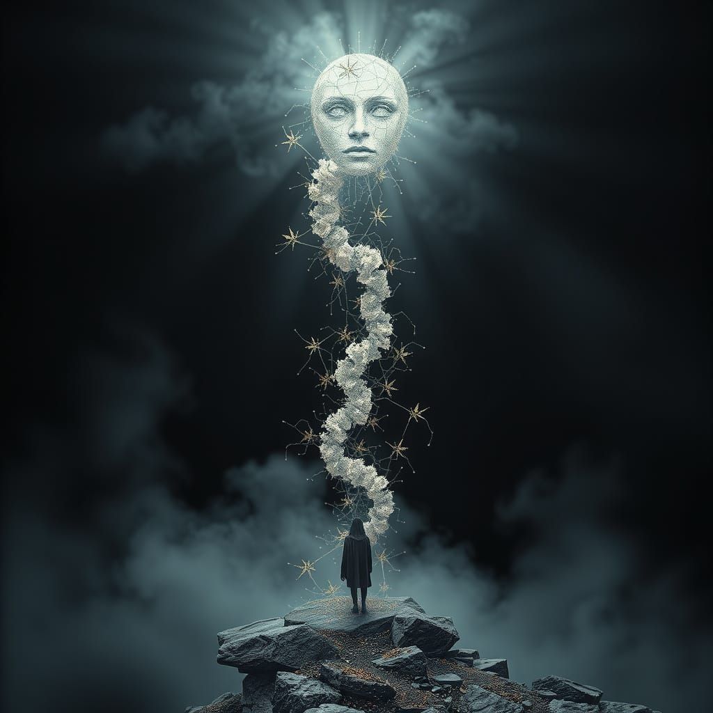 Ethereal Nightmare in Surreal Darkness - AI Art