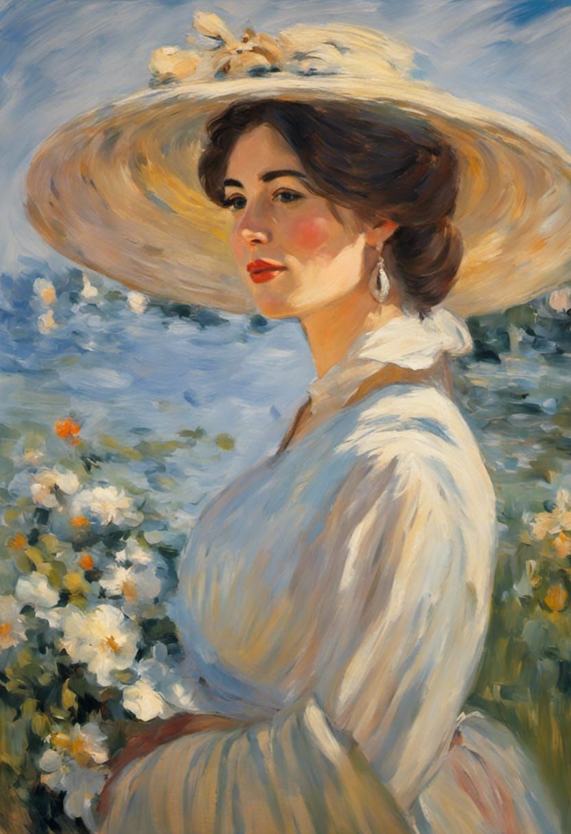 Lady Penelope Fairchild - in the style of Claude Monet - AI Generated ...