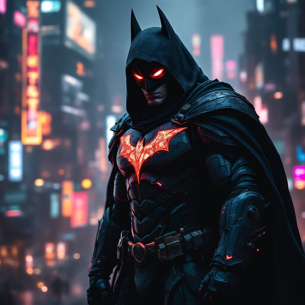 Batman - Batman in Gritty, Cyberpunk Space Marine Armor