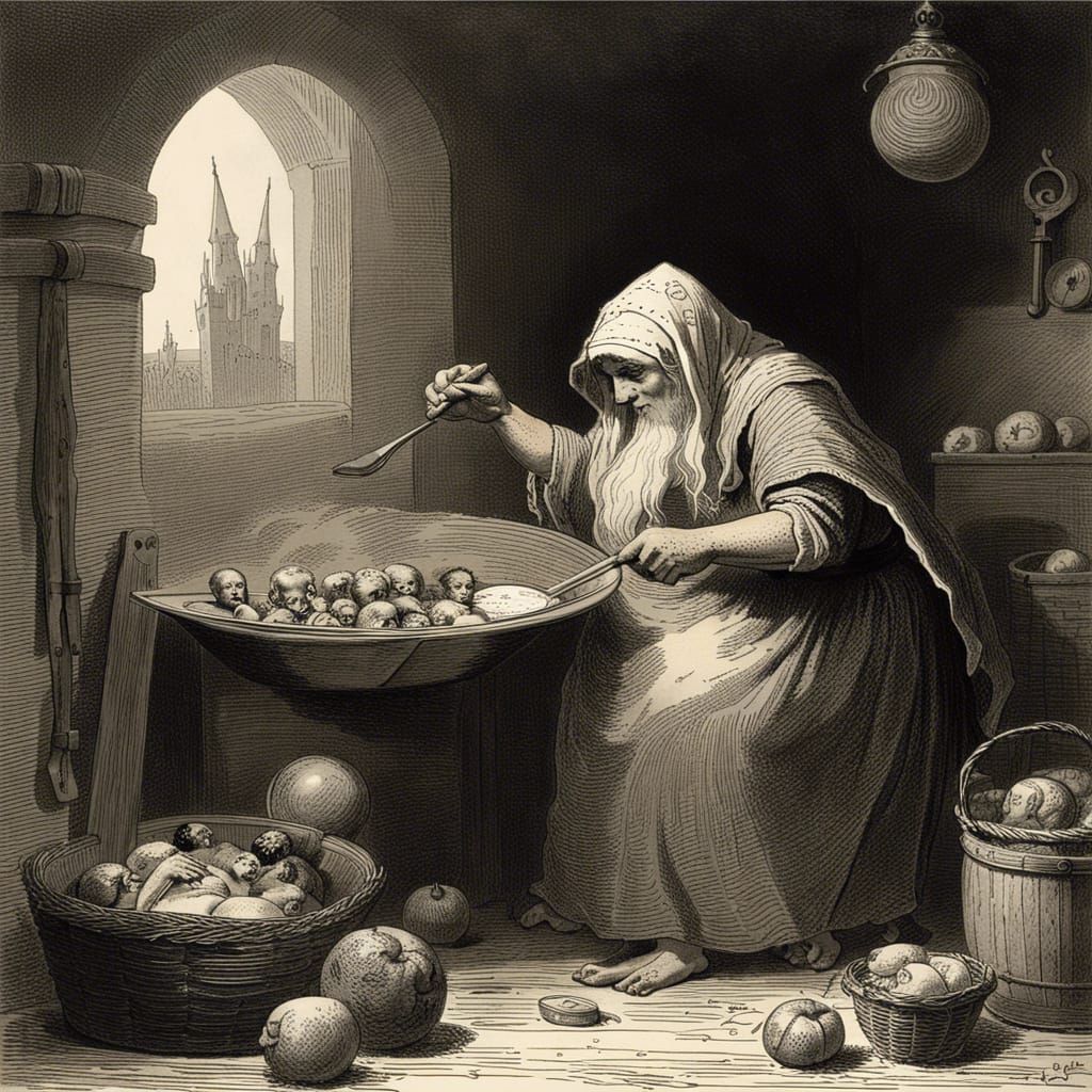 Evil fat witch - AI Generated Artwork - NightCafe Creator